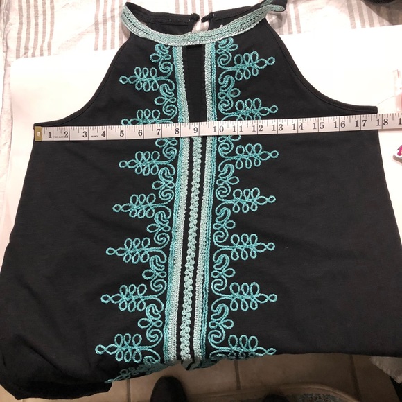 Half Moon | Dresses | Nwthalf Moon Black Turquoise Dress Smed | Poshmark